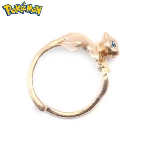 Pokemon | Jewelry | 8k Gold Pokemon Mew Character Theme Adjustable ...